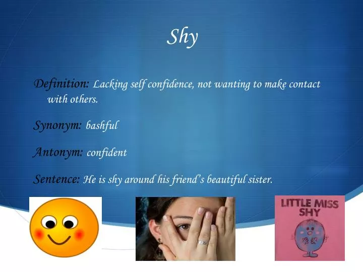 PPT - Shy PowerPoint Presentation, free download - ID:6276236