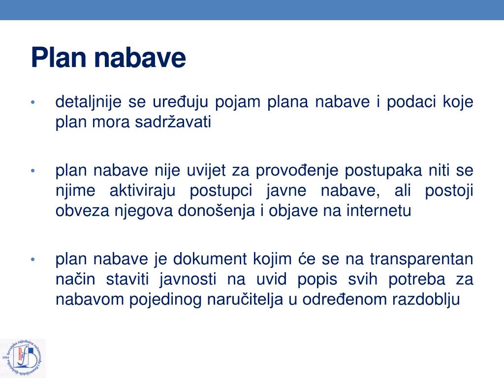 PPT - Razlozi donošenja novog Zakona o javnoj nabavi i Novine u sustavu ...