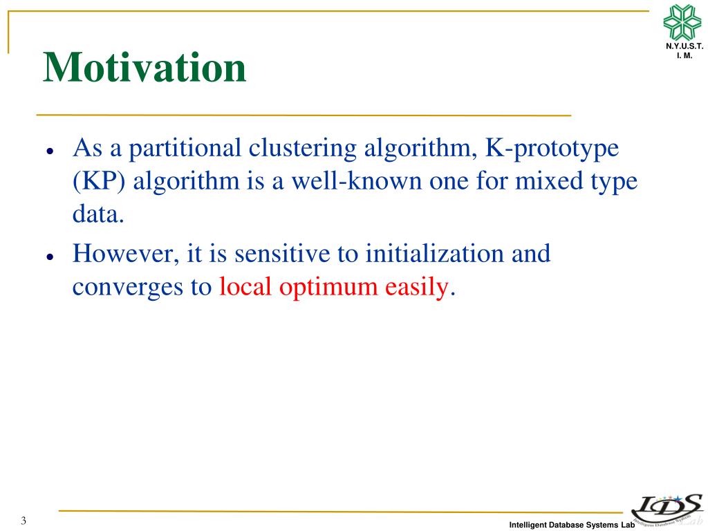 Ppt Unsupervised Evolutionary Clustering Algorithm For Mixed Type Data Powerpoint Presentation 4712