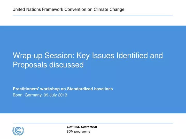 PPT - Wrap-up Session: Key Issues Identified and Proposals discussed ...
