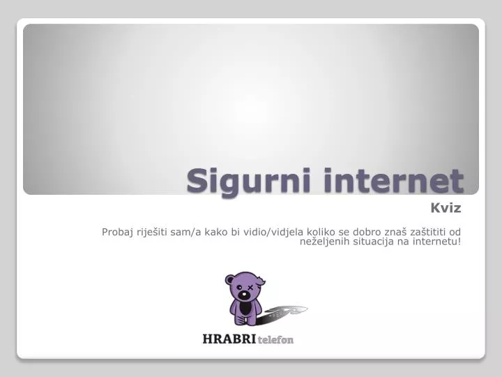 PPT - Sigurni internet PowerPoint Presentation, free download - ID:6280933