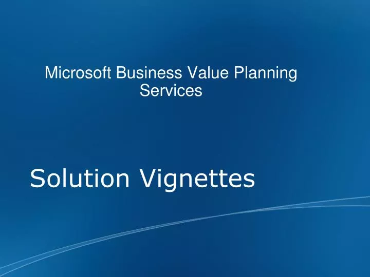 PPT - Solution Vignettes PowerPoint Presentation, free download - ID ...