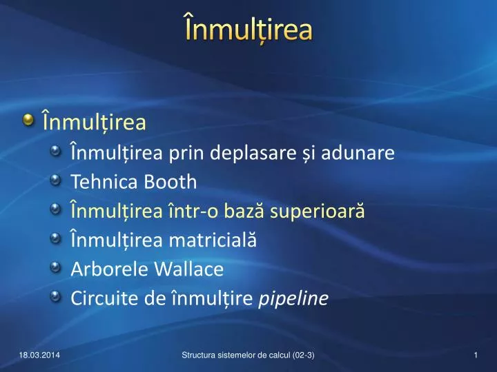 PPT - Înmulțirea PowerPoint Presentation, free download - ID:6282473