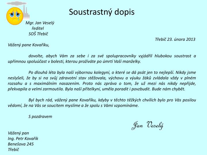 PPT - Osobní dopisy – stylistika, druhy PowerPoint Presentation - ID ...