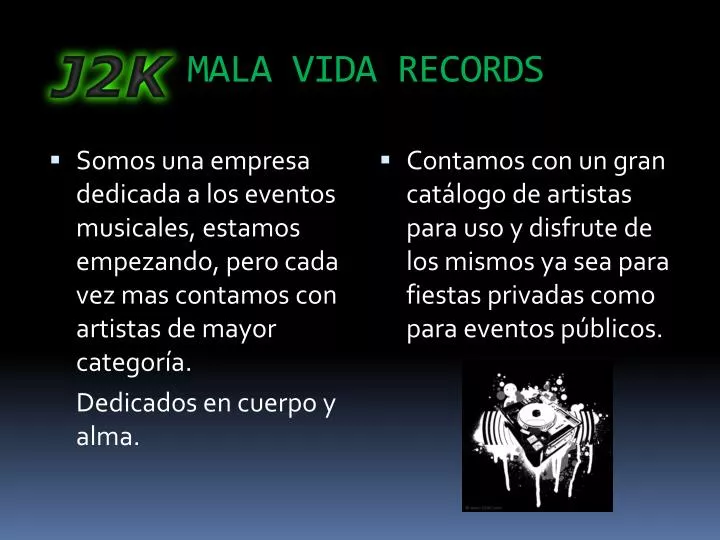 PPT - MALA VIDA RECORDS PowerPoint Presentation, free download - ID:6283024
