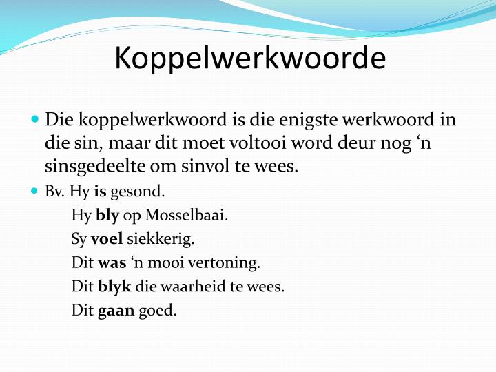 PPT - Woordsoorte PowerPoint Presentation - ID:6283110