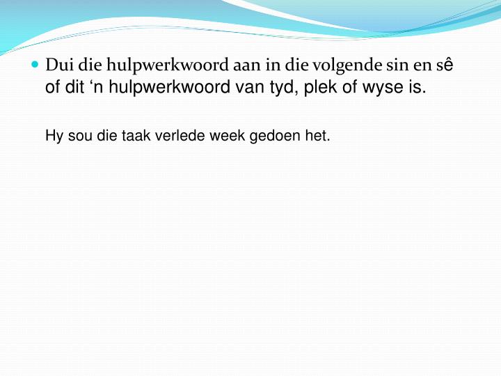 PPT - Woordsoorte PowerPoint Presentation - ID:6283110