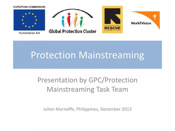 PPT - Protection Mainstreaming PowerPoint Presentation, free download ...
