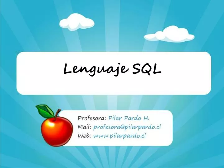 PPT - Lenguaje SQL PowerPoint Presentation, free download - ID:6283602