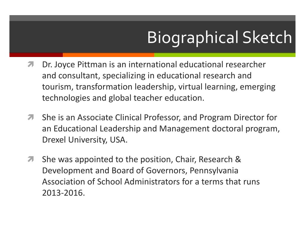 PPT - Journal of Tourism and Hospitality - Joyce Pittman - Sharing a ...