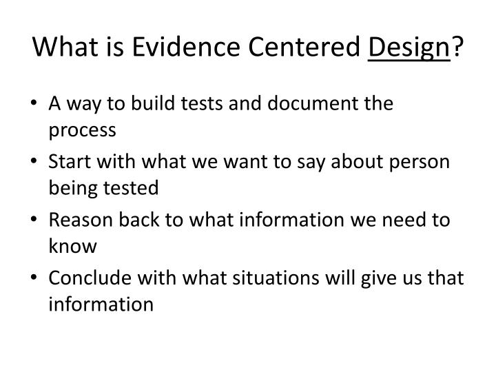 PPT - Using Evidence Centered Design (ECD) to Design Video Games ...