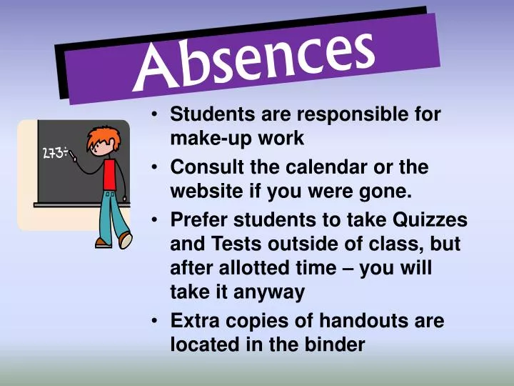 PPT - Absences PowerPoint Presentation, free download - ID:6288211