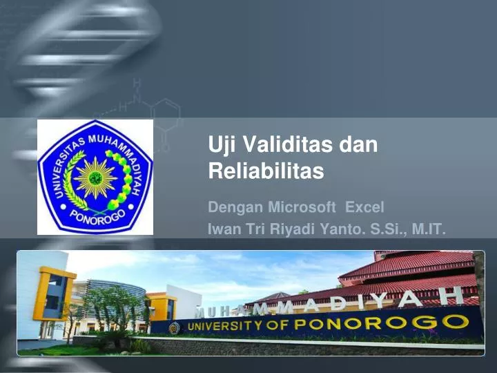 PPT - Uji Validitas dan Reliabilitas PowerPoint Presentation, free ... PPT - Uji Validitas dan Reliabilitas PowerPoint Presentation, free ...