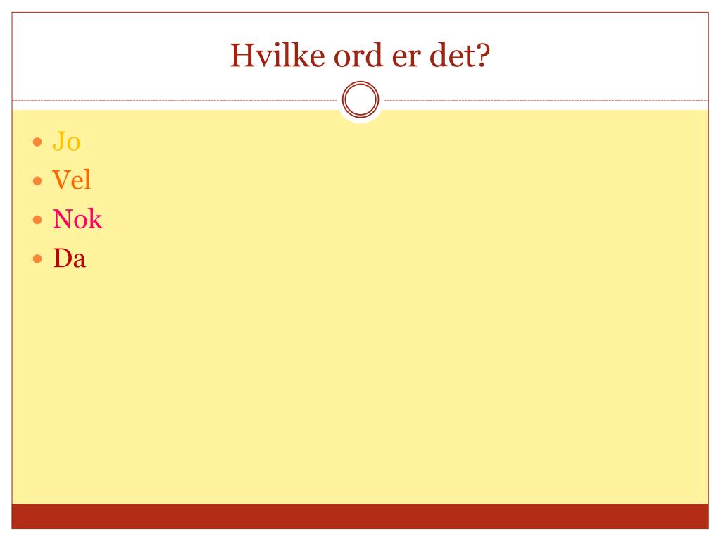 PPT - Små ord med stor betydning PowerPoint Presentation, free download ...