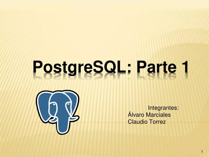PPT - PostgreSQL: Parte 1 PowerPoint Presentation, free download - ID ...