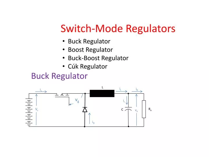 PPT - Switch- Mode Regulators PowerPoint Presentation, free download ...