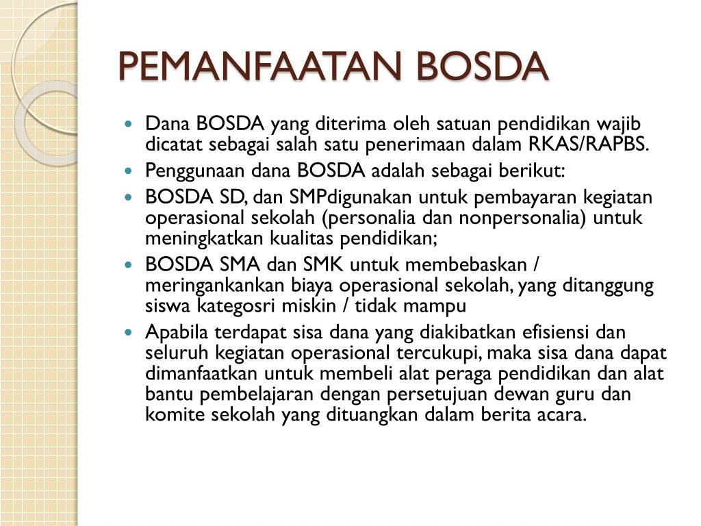 PPT - BANTUAN OPERASIONAL SEKOLAH DAERAH TAHUN 2012 PowerPoint ...