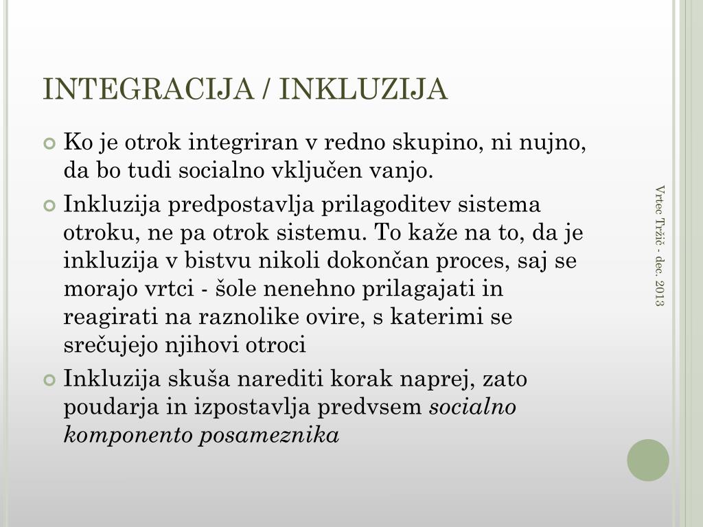 PPT - OTROCI S TEŽAVAMI V SOCIALNI INTEGRACIJI PowerPoint Presentation ...