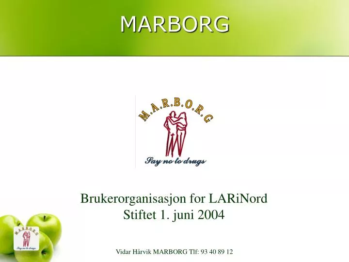 PPT - MARBORG PowerPoint Presentation, free download - ID:6292487