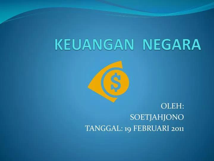 PPT - KEUANGAN NEGARA PowerPoint Presentation, free download - ID:6292595