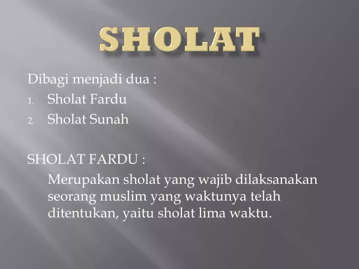 PPT - SHOLAT PowerPoint Presentation, free download - ID:6292990