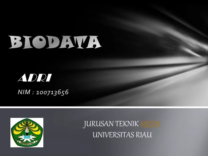 PPT - BIODATA PowerPoint Presentation, free download - ID:6294252