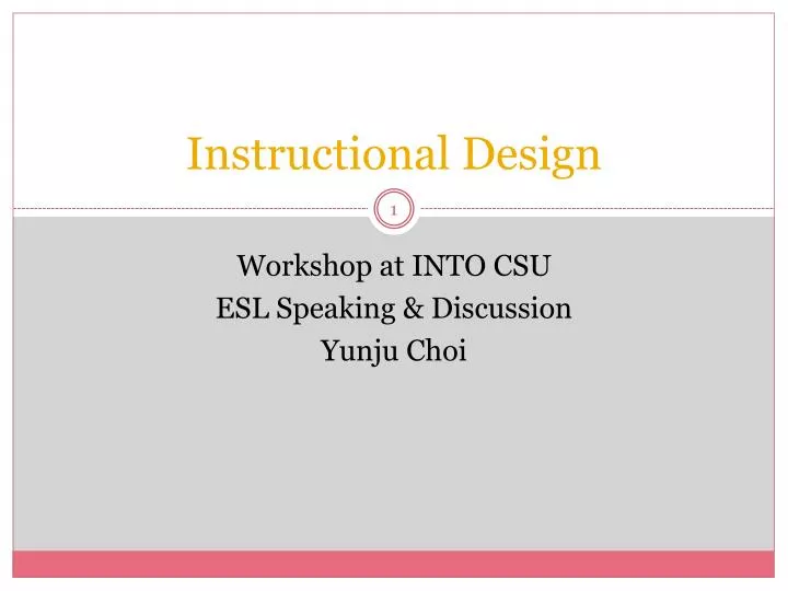 PPT - Instructional Design PowerPoint Presentation, free download - ID ...