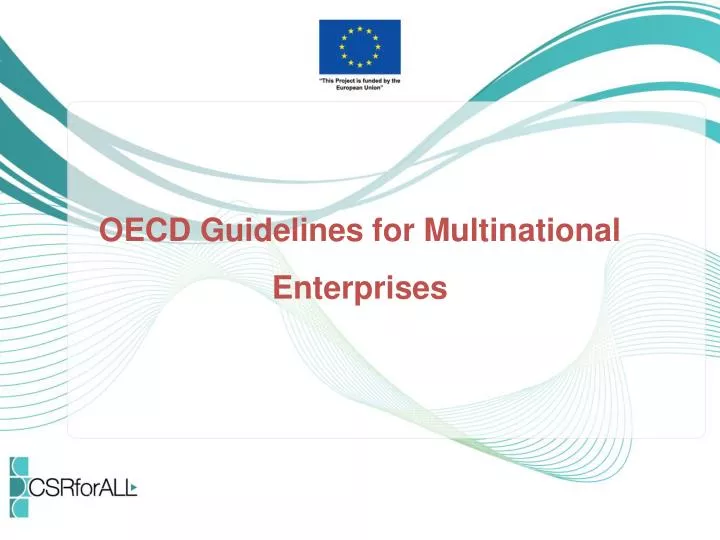 PPT - OECD Guidelines for Multinational Enterprises PowerPoint ...