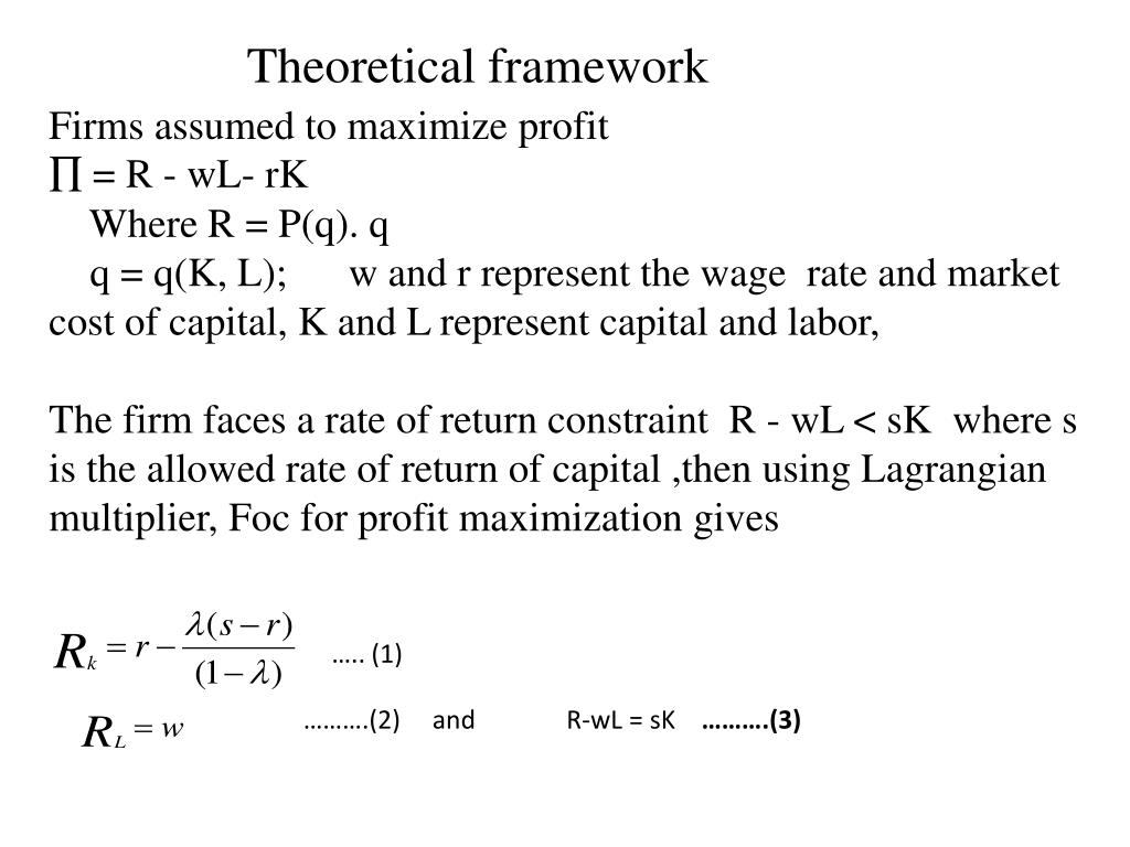 PPT - Empirical Analysis of Rate of Return Regulation and Capital-Labor ...
