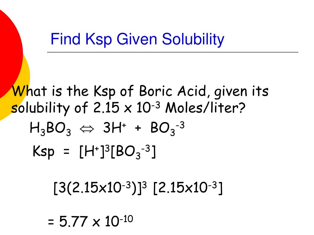 Ppt Solubility Product Powerpoint Presentation Free Download Id