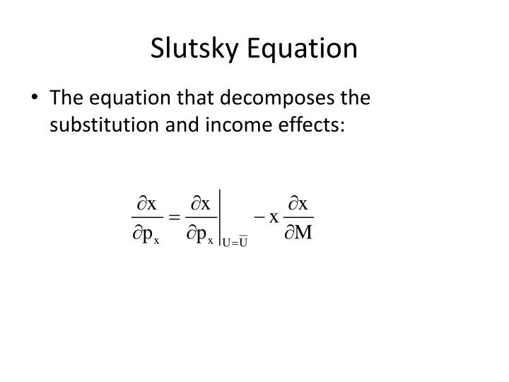 PPT - Income and Substitution Effects PowerPoint Presentation - ID:6297008
