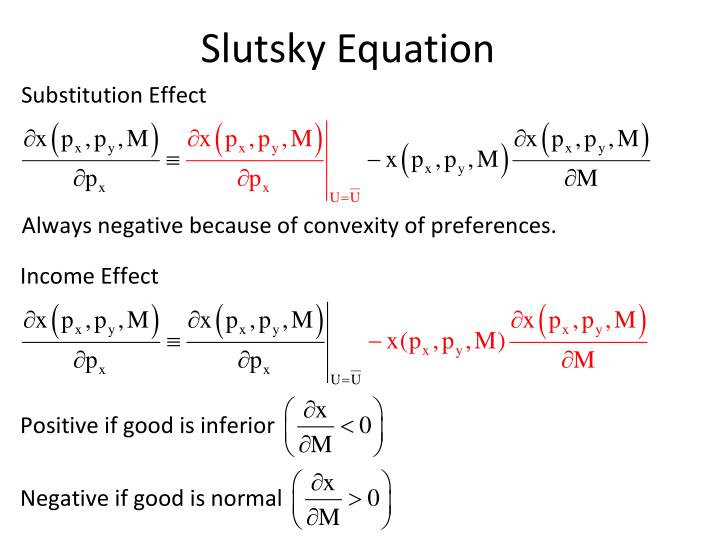 PPT - Income and Substitution Effects PowerPoint Presentation - ID:6297008