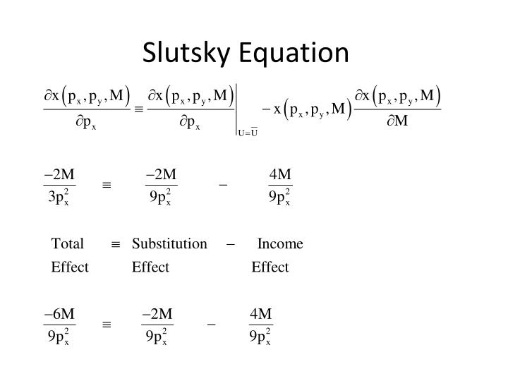 PPT - Income and Substitution Effects PowerPoint Presentation - ID:6297008