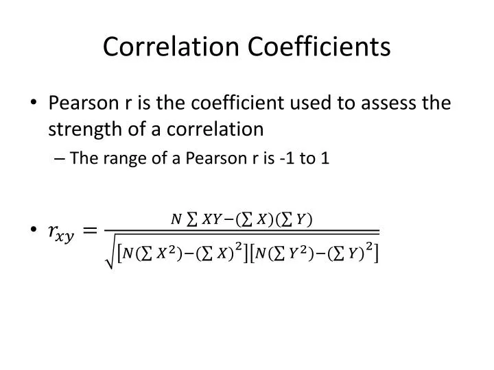PPT - Correlation Coefficients PowerPoint Presentation, free download ... PPT - Correlation Coefficients PowerPoint Presentation, free download ...