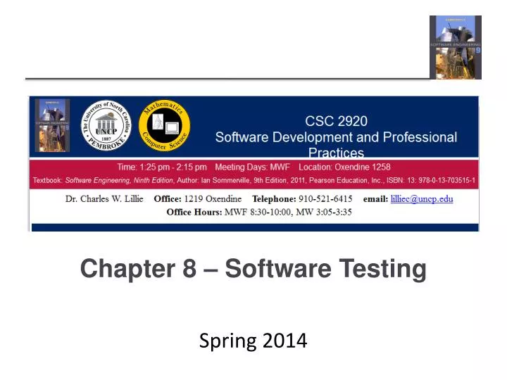 PPT - Chapter 8 – Software Testing PowerPoint Presentation, free ...