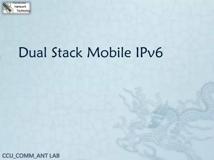 PPT - Dual Stack Mobile IPv6 PowerPoint Presentation, free download ...