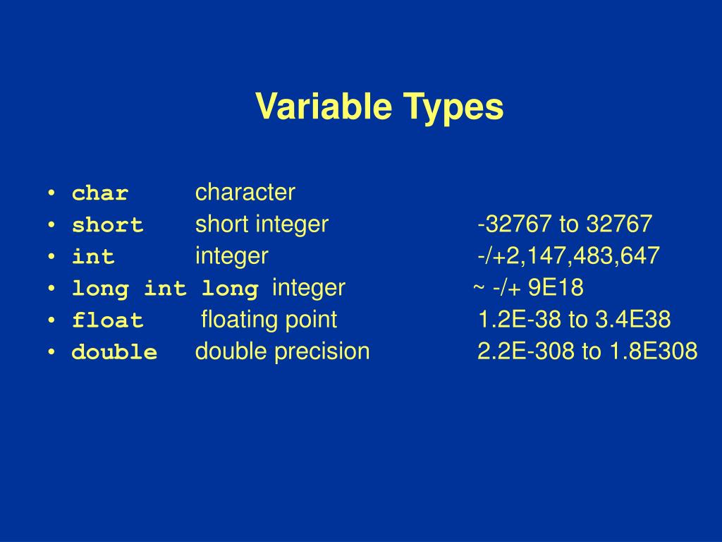 Ppt Further C Programming Variable Types Loops Conditional Statements Local And Global