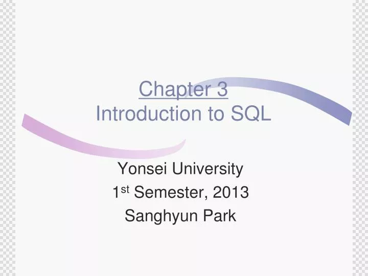 PPT - Chapter 3 Introduction to SQL PowerPoint Presentation, free ... PPT - Chapter 3 Introduction to SQL PowerPoint Presentation, free ...