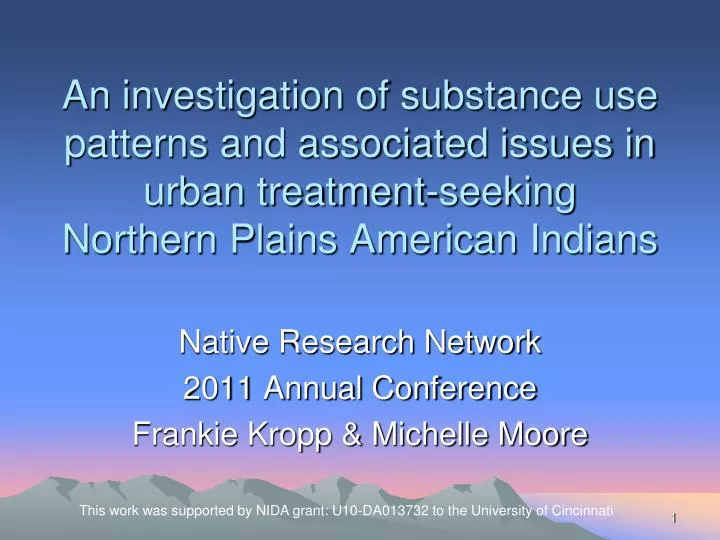 PPT - Native Research Network 2011 Annual Conference Frankie Kropp ...