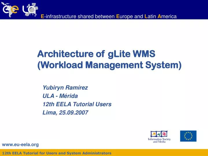 PPT - Architecture of gLite WMS (Workload Management System) PowerPoint ...