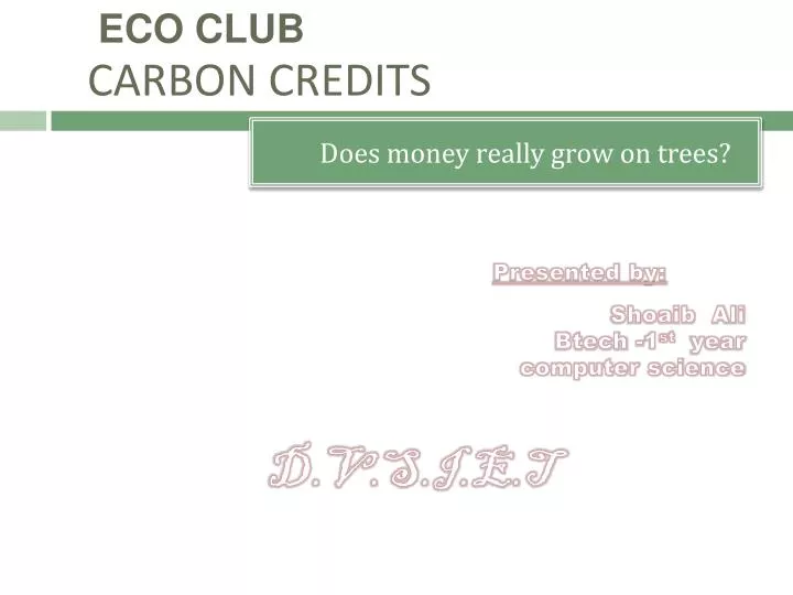 PPT - Carbon Credits PowerPoint Presentation, free download - ID:6300772