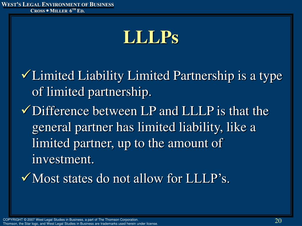 PPT - Chapter 17 Limited Liability Companies and Limited Partnerships ...