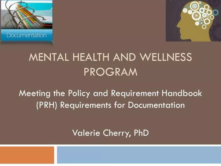 PPT - Mental Health and Wellness Program PowerPoint Presentation, free ...
