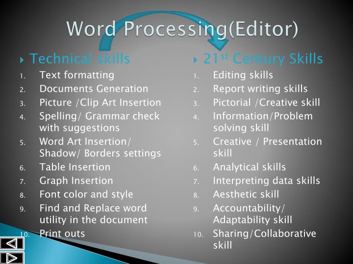 PPT - MS word word processing PowerPoint Presentation - ID:6301655