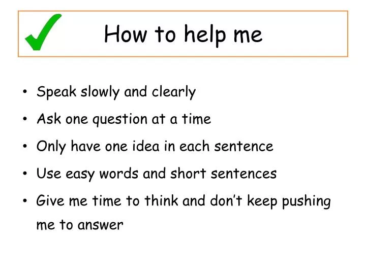 PPT - How to help me PowerPoint Presentation, free download - ID:6301865