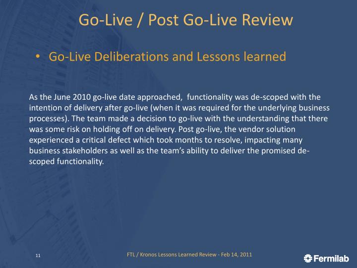 PPT - FTL / Kronos Implementation Lessons Learned Review PowerPoint ...