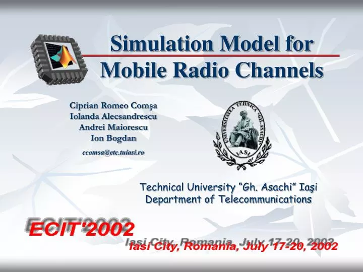 PPT - Simulation Model for Mobile Radio Channels PowerPoint ...