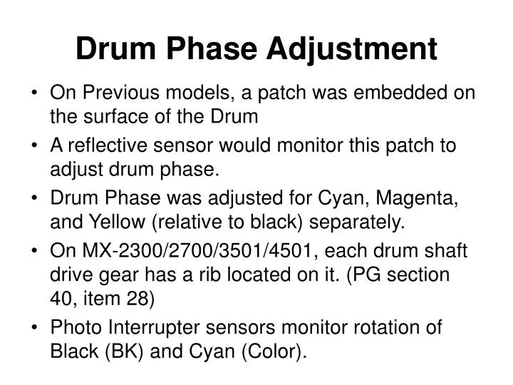 PPT - Drum Phase Adjustment PowerPoint Presentation, free download - ID ...