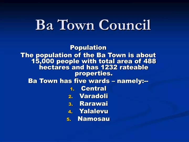 PPT - Ba Town Council PowerPoint Presentation, free download - ID:6302628