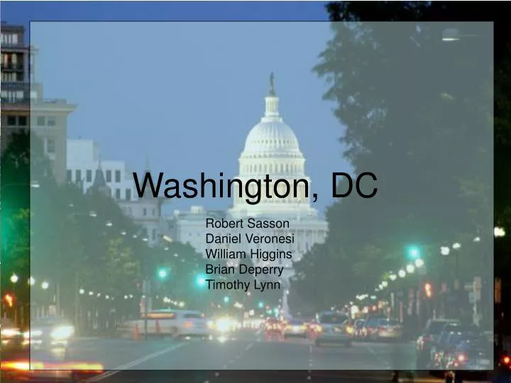 PPT - Washington, DC PowerPoint Presentation, free download - ID:6302666